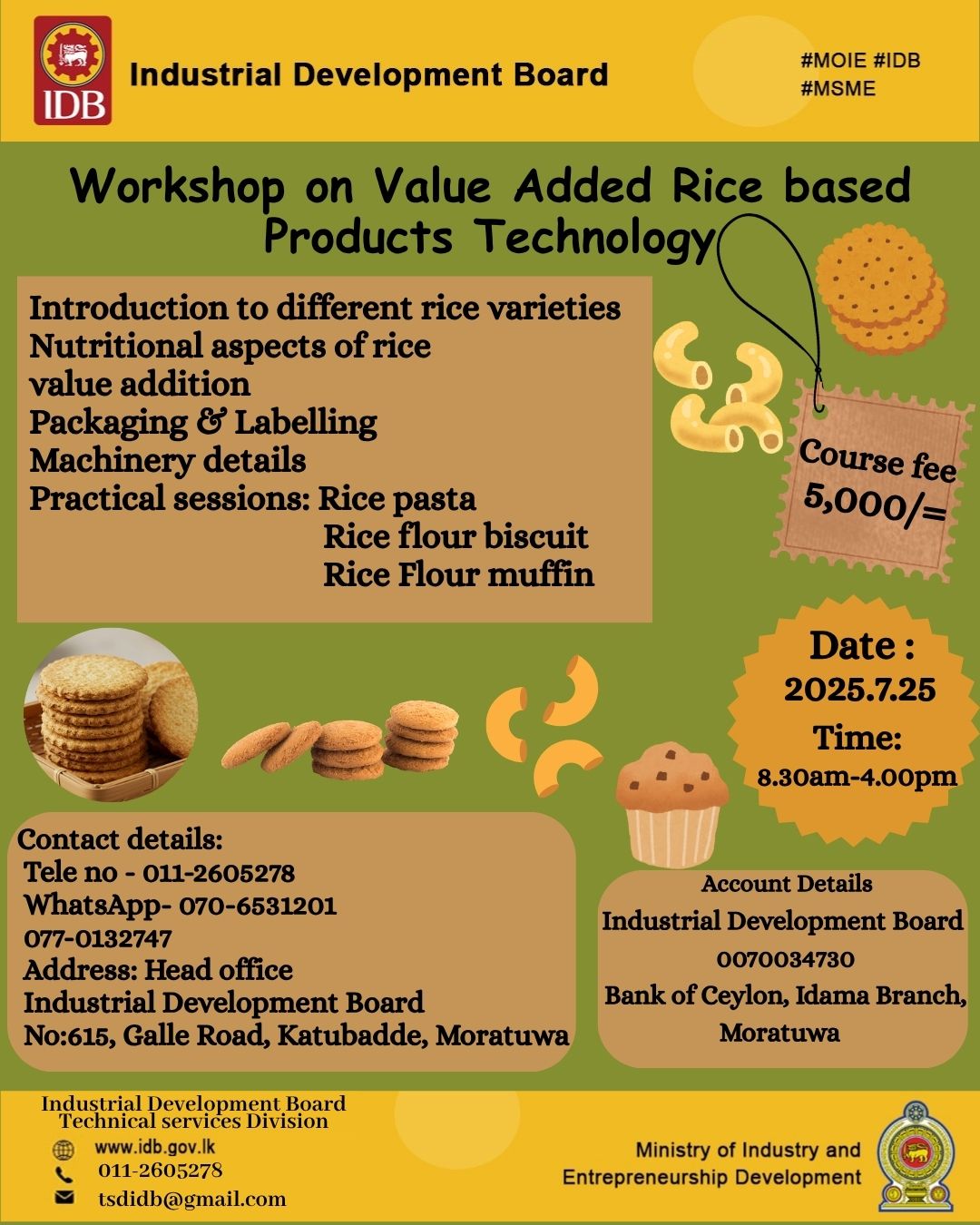 Value Added Rice Based Products Manufacturing | IDB